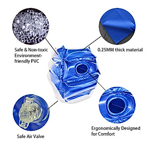 SUNSHINEMALL 1 PC Sumo Ball for Adult, Inflatable Body Bubble Ball Sumo Bumper Bopper Toys, for Kids Yard Human Bubble Ball Hamster Ball (36", Red Pure Blue)