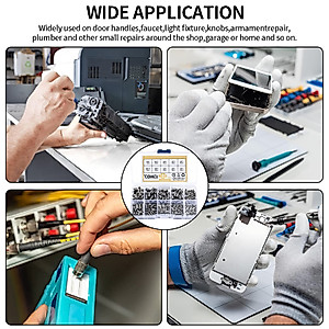 TOOINKCV 300 Pcs Stainless Steel Socket Head Screws Assortment Kit, Allen Head Socket Hex Head Screws, Metric M3 M4 M5 M6 M8 Grub Screws Set for Door Handles, Light Fixture