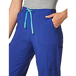 Carhartt womens Utility Boot Cut Cargo Medical Scrubs Pants, Galaxy Blue, Large US