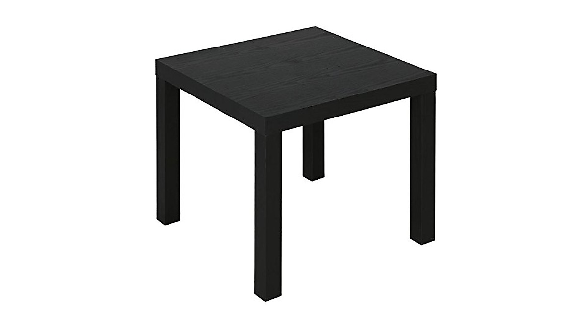 Ameriwood Home Parsons Black End Table - Modern & Sturdy
