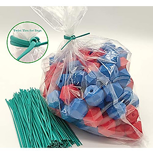 Green Garden Plant Ties,500pcs 6” Twist Ties for Bags, Vines and Cords,Garden ties for Tomato Cage,Plant Supports for Effective Growing