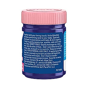 Vicks BabyRub Soothing Vapour Ointment for Babies (25 ml - 0.85 oz) Made in India