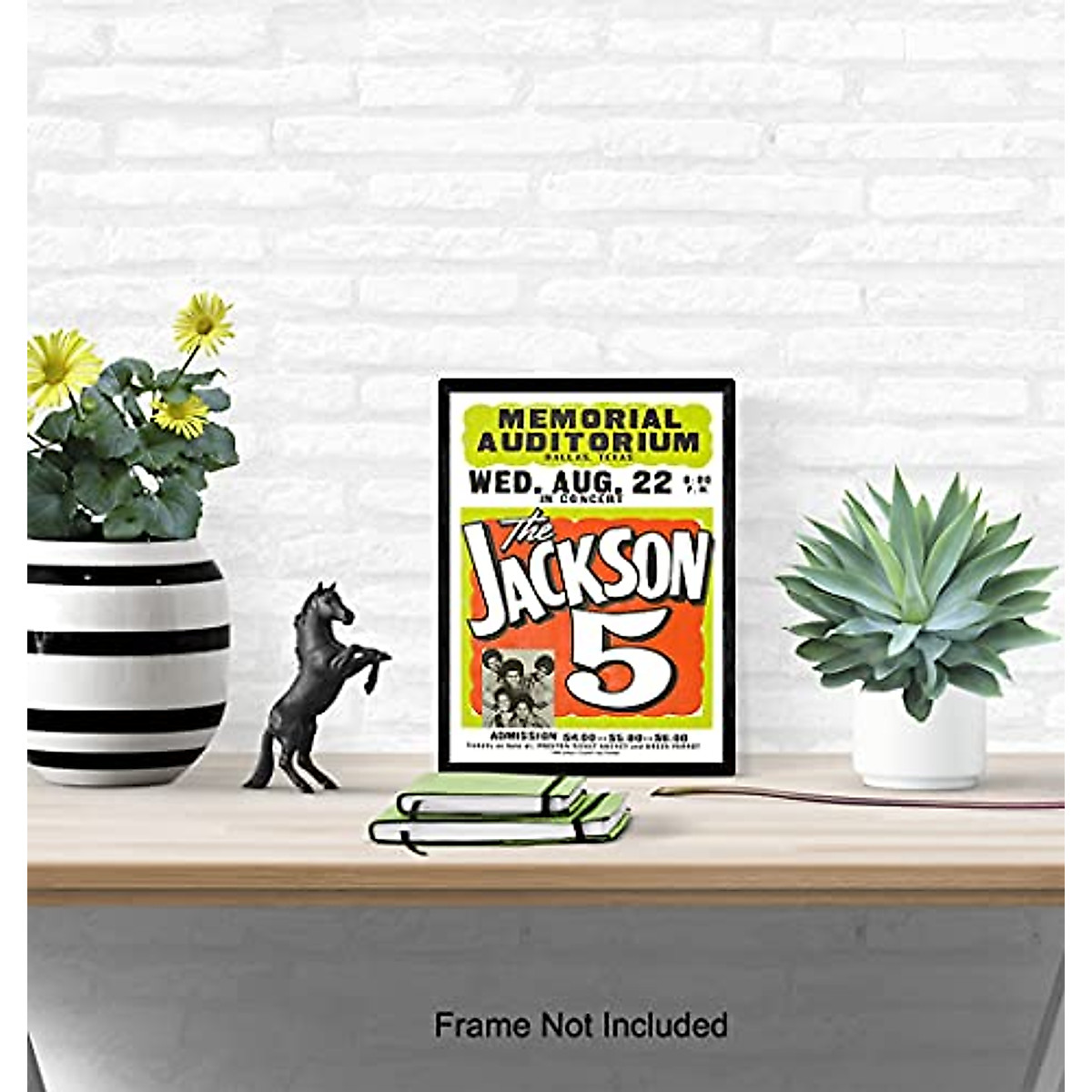 Michael Jackson Poster - Motown Black Music - Vintage Jackson 5 Concert Poster - African American Wall Art - Famous Black History - Black Culture - Black Art - Afro Wall Art - Music History Gifts