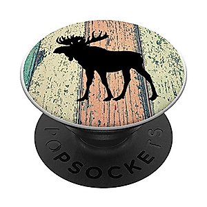 Moose Animal Lover Rustic Outdoors PopSockets PopGrip: Swappable Grip for Phones & Tablets