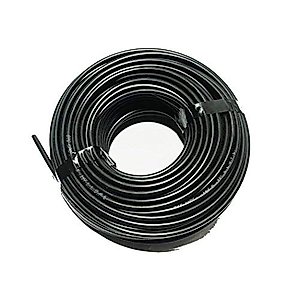 USA MADE - 1/4" Polyethylene Drip Irrigation/Hydroponics Tubing 100' (.170" ID x .250" OD) Black 100 ft' Roll