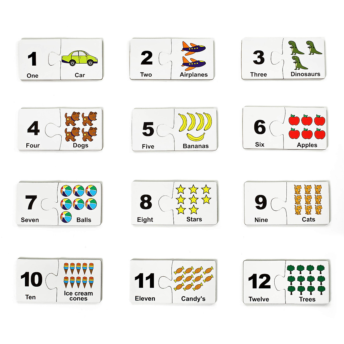 Abesons Kids Self-Standing Double-Sided Tabletop Magnetic Easel Dry Erase White Board. Includes 8 Dry Erase Markers + Educational Magnetic Numbers Puzzle (Easel + Puzzle)