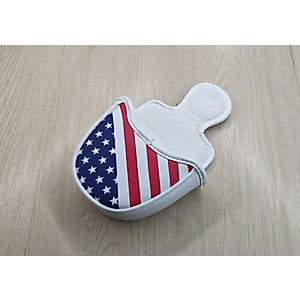 DBYAN US Flag Golf Magnetic Mallet Putter Head Cover for Putters Scotty Cameron, Taylormade, Titleist, Ping and Mizuno