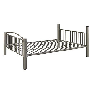 Powell Heavy Metal Bunk Bed, Full Over Full, Pewter
