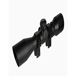 Truglo TG-TG8504BR: 4X32 Compact Rimfire Scope/Duplex Reticle / 3/8" Rings - Black