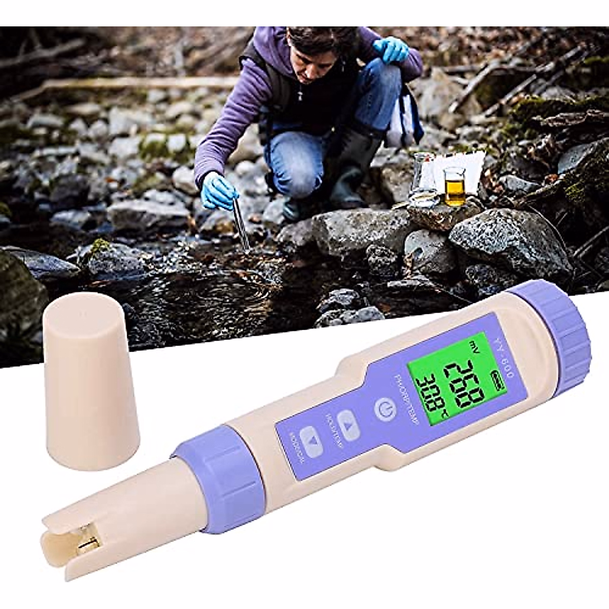 YUESFZ Precise 3-in-1 TDS Meter Digital Water Tester - ppm Meter, Easy to Use Water Quality Tester for Testing RO Drinking Water Hydroponics Aquarium Practical Water Quality Detector