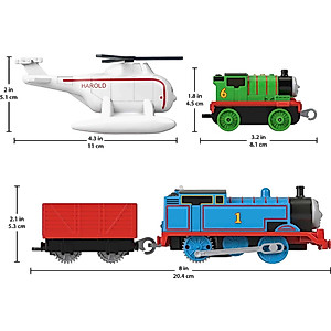 Thomas & Friends Multi-Level Toy Track Set, Trains & Cranes Super Tower with Thomas & Percy Engines for Preschool Kids Ages 3+ Years​ (Amazon Exclusive)