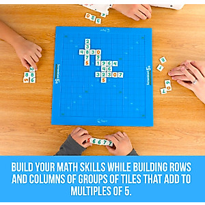 Regal Games - Scrambled 5â€™s - Fun Family-Friendly Math Game - Includes Silicone Game Mat - Ideal for 2-4 Players Ages 8+