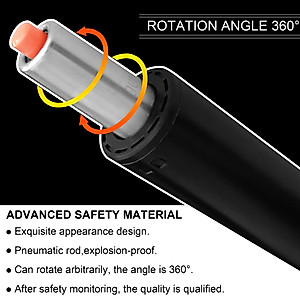 TIANSHU Chair Cylinder Replacement, Heavy Duty(450lbs) Gas Cylinder for Office Chairs, Pneumatic Piston Gas Lift Universal Size (Small, Black)