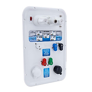 RecPro RV Water Management Panel | Nautilus P1 | 8-Function City-Water Fill (No, Don't Include Install Kit) | Made in USA