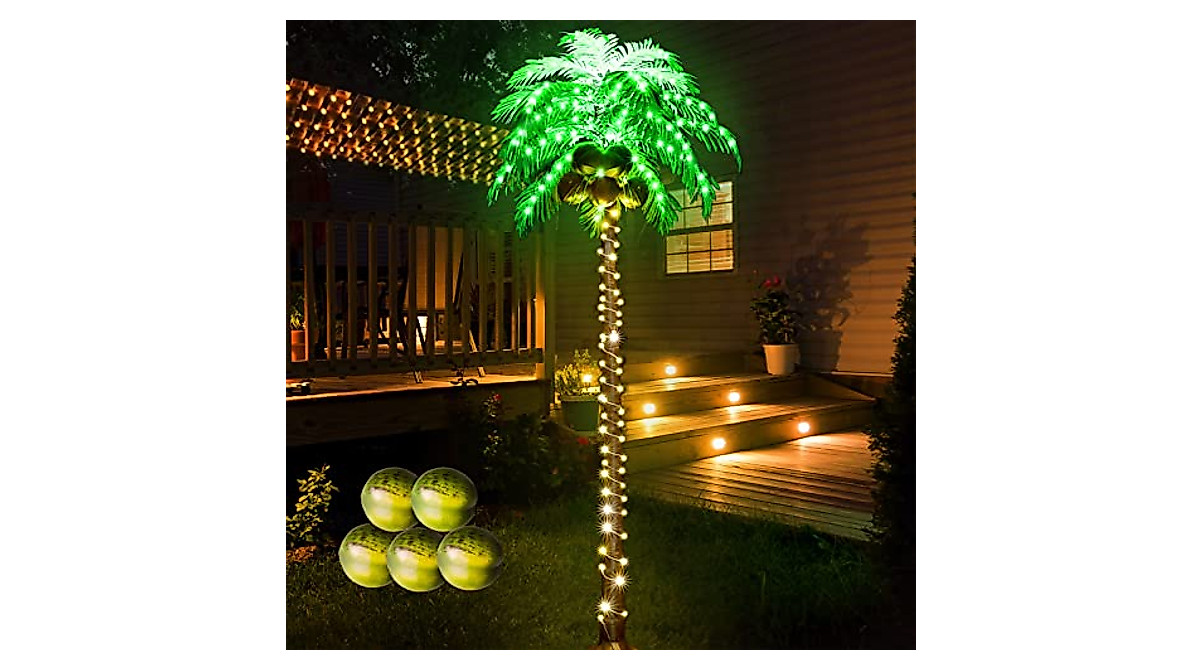 Lighted Palm Trees - 7FT LED Tropical Decor