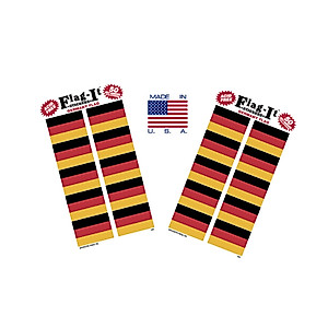 Made in The USA! 2 Packs of Flag-It Germany Flag Stickers, 100 German Sticker Decals