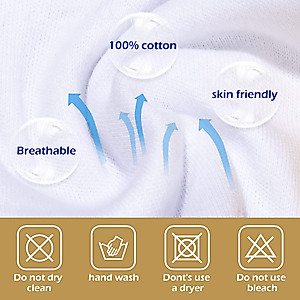 BIG ELEPHANT Potty Training Underwear, 100% Cotton Absorbent Unisex Toddler Pee Pants for Boys & Girls, 3T