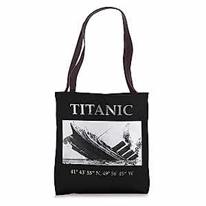 Titanic 2012 GPS coordinates of Sinking Tote Bag