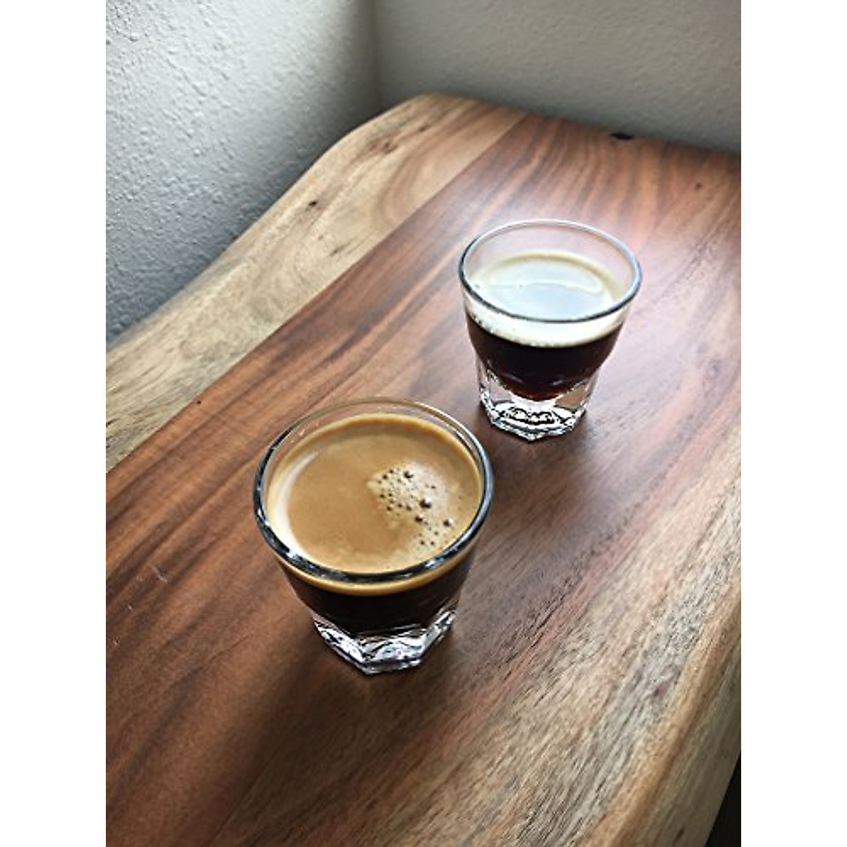 Set of Two Libbey Duratuff Cortado Glasses | Gibraltar Rocks Glass 4.5 OZ ~Paper Coasters Included~