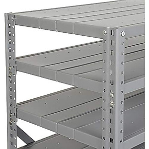 Global Industrial Open Bin Shelving Without Bins, 13 Shelves, 36x12x73