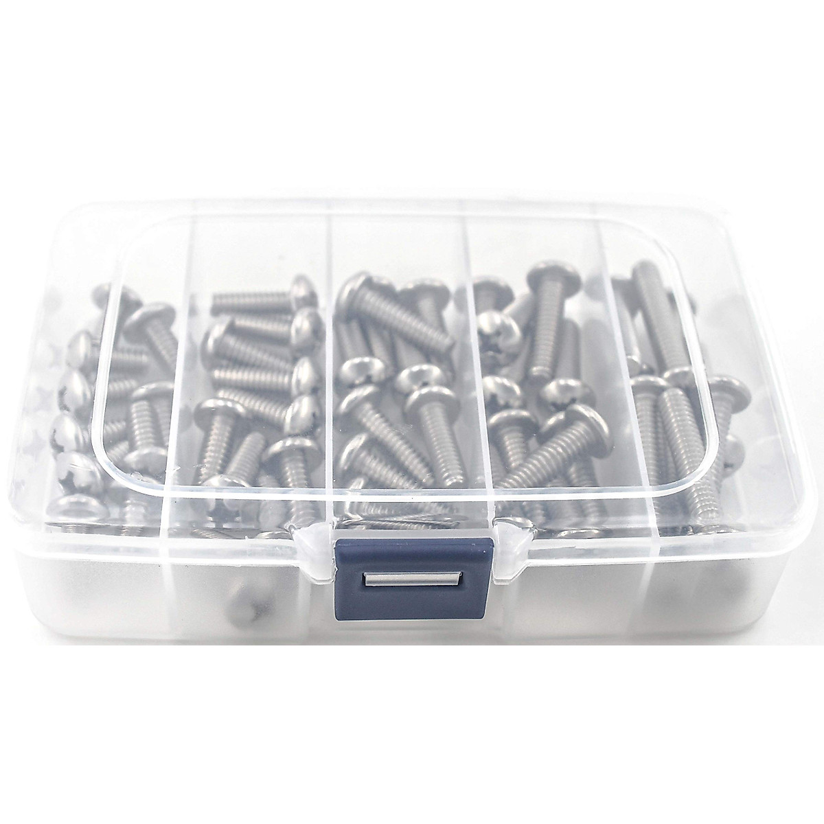 eivvia 50Pcs 1/4-20 UNC× 1/2"3/4" 7/8"1" 1-3/8"Stainless Steel 304 Cross pan Head Combination Screw