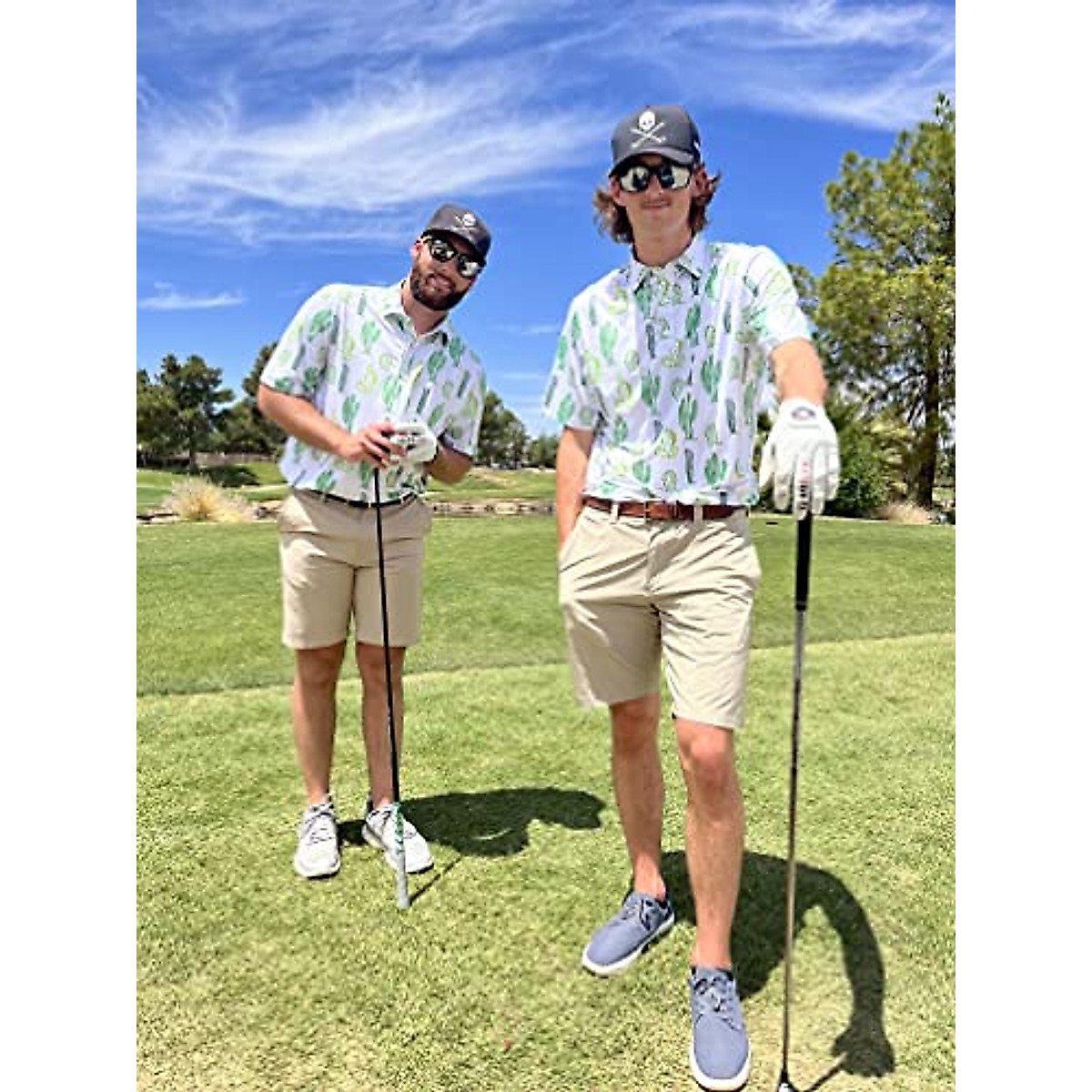 SHANKITGOLF Skull & Crossbones Golf Hat - Adjustable, Breathable, Snapback Trucker Hat - Funny Skull Cap, Perfect for Golfing, Hiking, Fishing, Running & Outdoor Activities (Black)