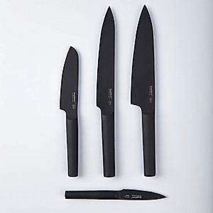 BergHOFF Ron Titanium Ceramic Coated Non-Stick Chef's Knife, Steel, Black, 7 x 3 x 35.5 cm