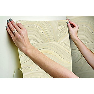 Decor Direct Frisco 20' L x 27" W Onyx Peel and Stick Wallpaper