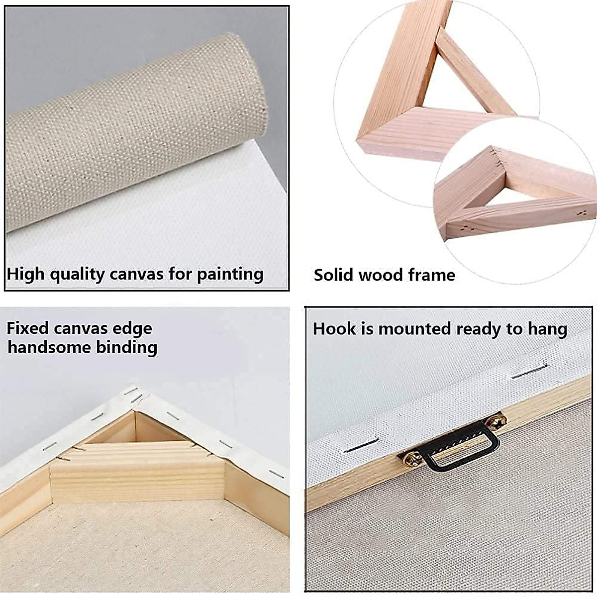 GUBIYU Set Of 3 Boho Wall Decor Mid Century Modern Bedroom Wall Art Minimalist Bathroom Decor Gallery Art Neutral Abstract Geometric Wall Art Prints Canvas Boho Room Decor Black Beige Orange 16"x24"