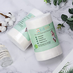 ALVABABY Diaper Liner for Baby Cloth Diaper Natural Soft Disposable Diaper Liners 11.8 x 7.1 Inch Fragrance Free Chlorine Free 400 Sheets