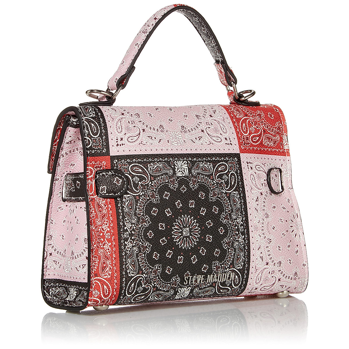 Steve Madden Women's Steve Madden DIGNIFY Top Handle Crossbody, Blue, One Size US