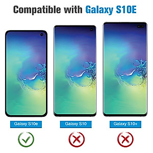 Lanhiem Samsung Galaxy S10e Case, IP68 Waterproof Dustproof Shockproof Case with Built-in Screen Protector, Full Body Sealed Underwater Protective Clear Cover for Samsung S10e, Black