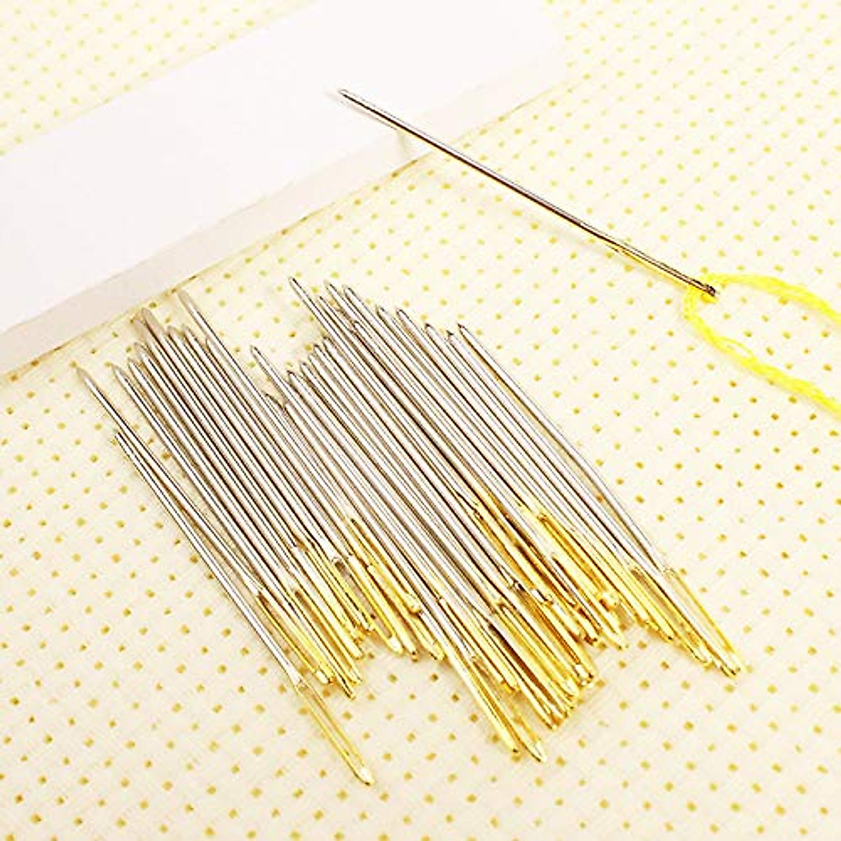 30pcs Cross Stitch Needles Hand-Stitched Embroidery , Embroidery Hand Needles Sewing Needles for Cross Stitching - Size 24