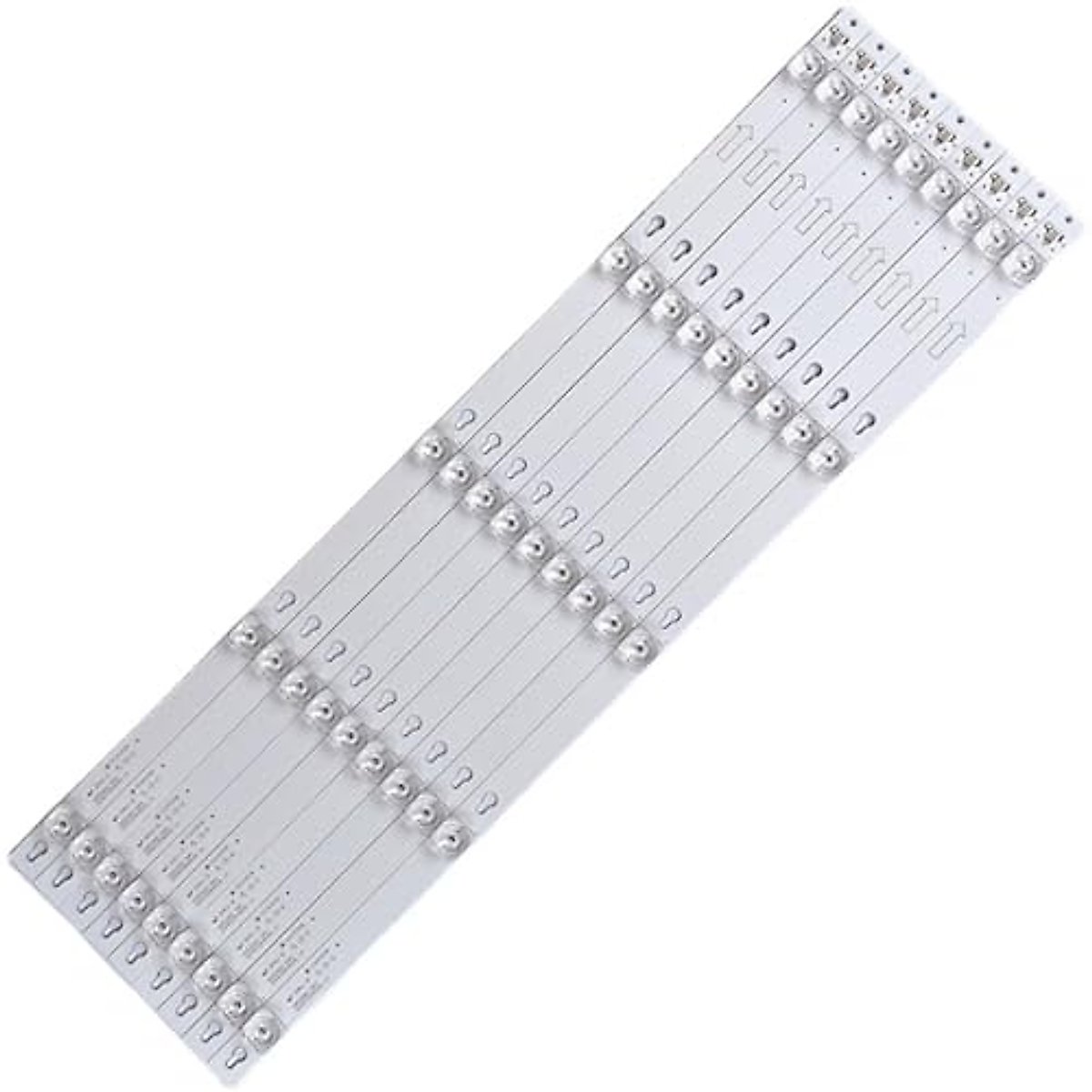 HABITZ 9pcs/Set 5LED LED Backlight Bar Compatible with TCL L60P2-UD U60V6026 60D2900 4C-LB6005-HR01J LVU600LG0T5 TOT_60D2900_9X5_3030C