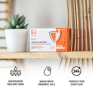 Solpri Shield Athletic Soap Bar Lemongrass Tea Tree Eucalyptus 4 oz (6 Pack)