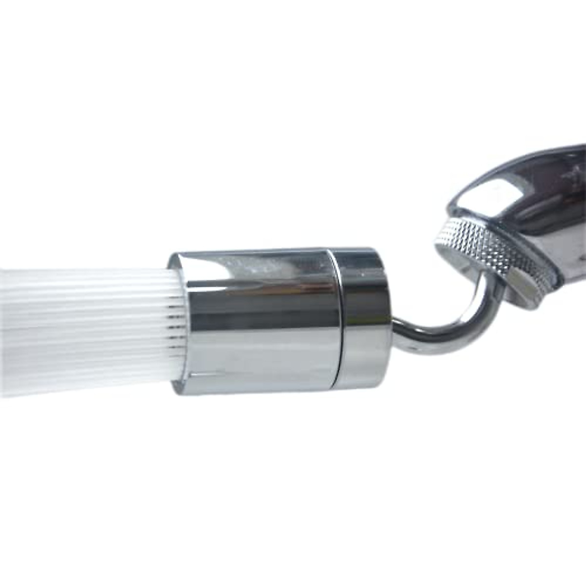 Wanhai Faucet Extender,720 Degree Swivel Sink Faucet Aerator, Large Rotate Angle Dual Function Suitable for Kitchens Bathroom Balconies,faucet sprayer attachment Facewash Eyewash, Chrome