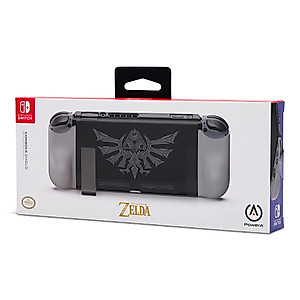 PowerA Console Shield for Nintendo Switch - Silver Hyrule Crest, Nintendo Switch, Protective Case, Gaming Case, Grip, Console Case, Accessories Storage, Officially Licensed