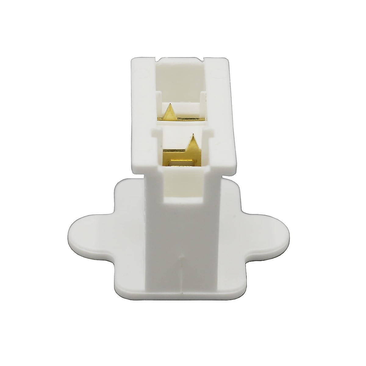 Creative Hobbies® White SPT-1 Female Slip On Plug, Zip Plug, Vampire Plug, Gilbert Plug, Slide Together Plug Add On Outlet | Pack of 5