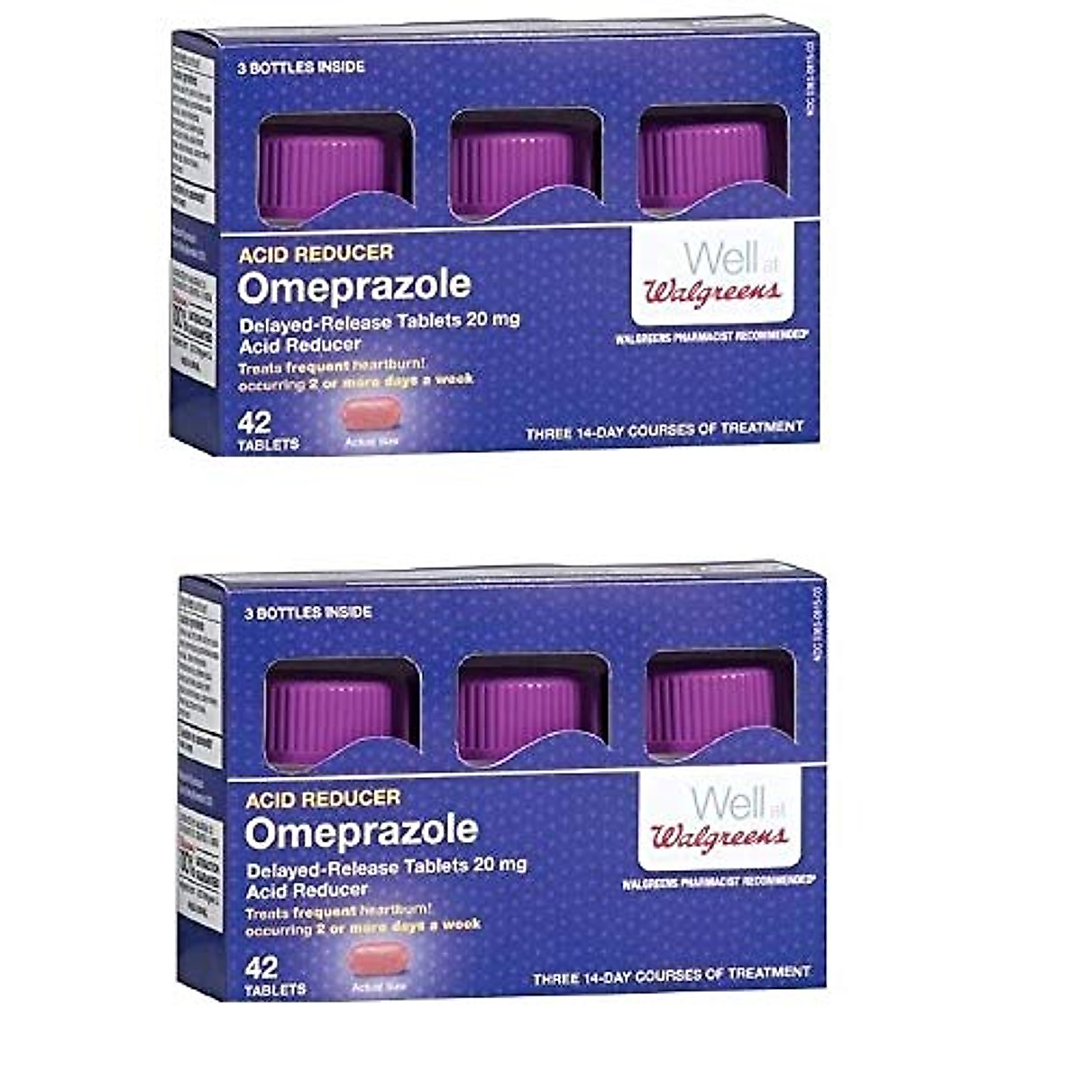 Walgreens Omeprazole 20Mg Tablets 84 Count (2 Packs of 42 Each)