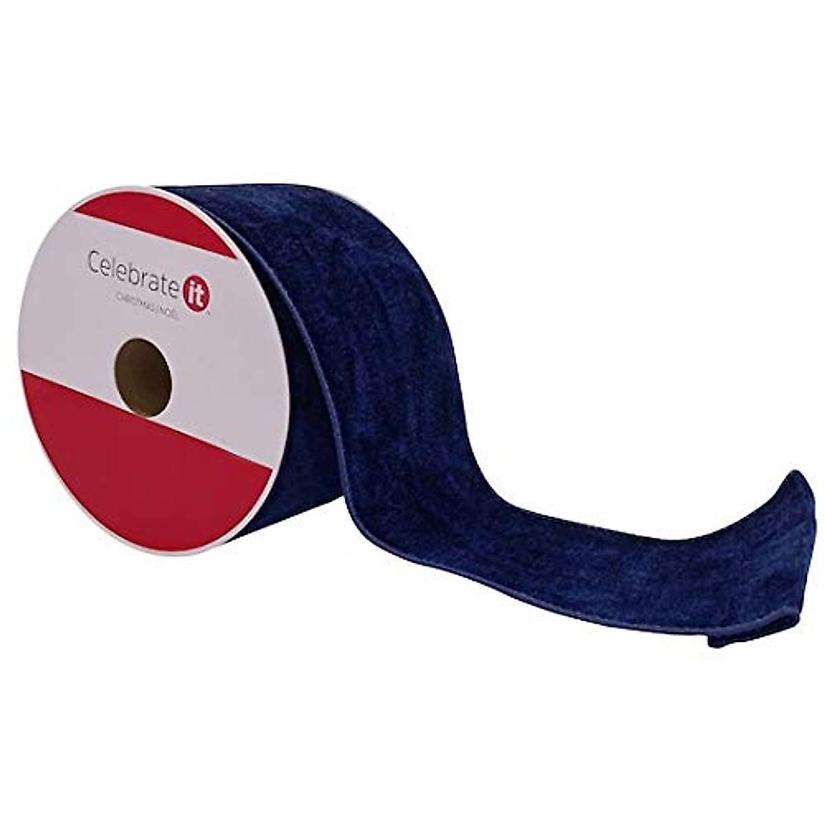 3.5" Velvet Wired Ribbon by Celebrate It Christmas
