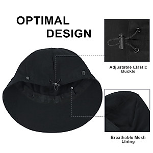Muryobao Womens Ponytail Baseball Cap Adjustable Summer Quick Drying Baseball Hat Soft UV Sun Protection Hat for Outdoor Sport Travel with Buttons Black