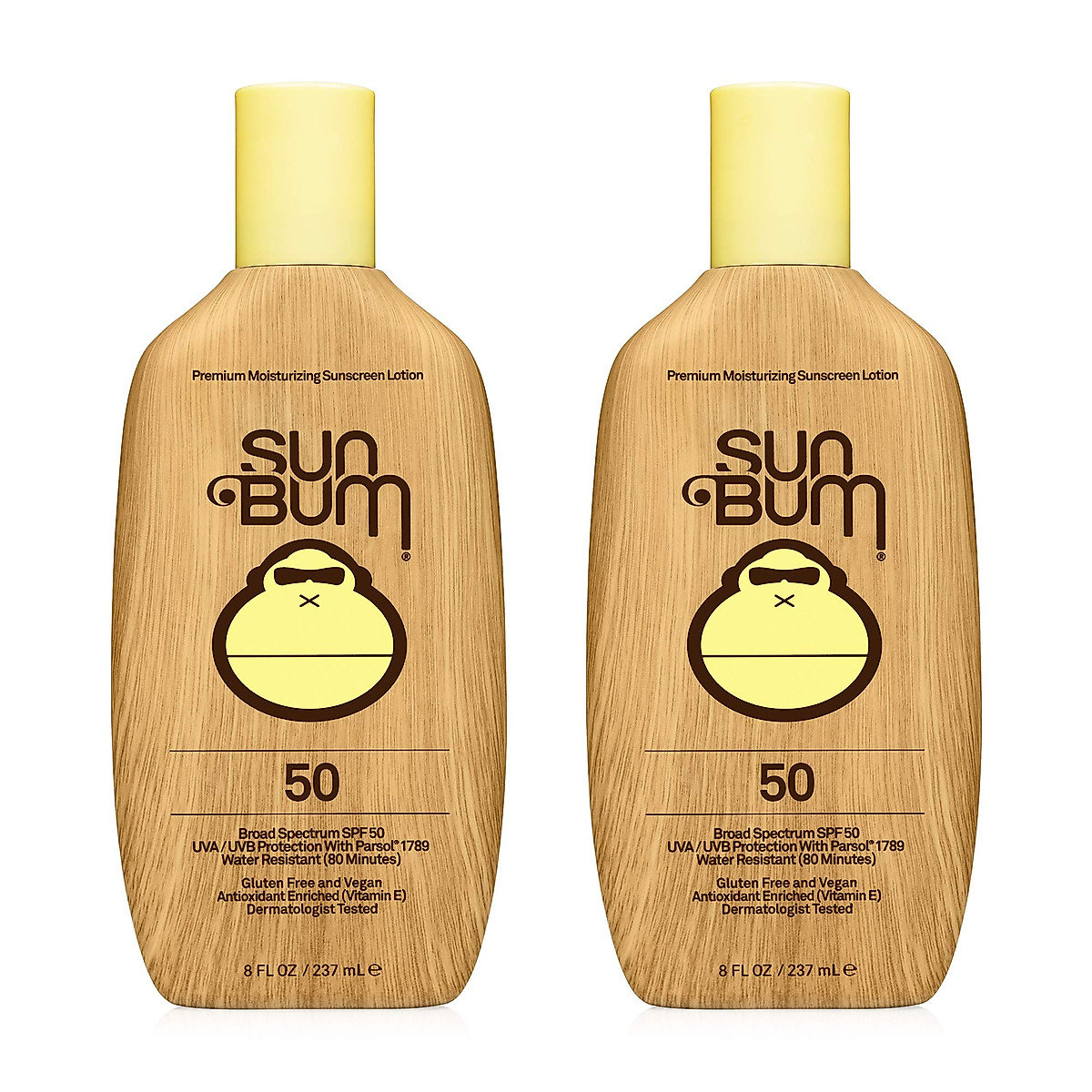 Sun Bum Sun Bum Original Spf 50 Sunscreen Lotion Vegan and Reef Friendly (octinoxate & Oxybenzone Free) Broad Spectrum Moisturizing Uva/uvb Sunscreen With Vitamin E 8 Ounce 2 Pack