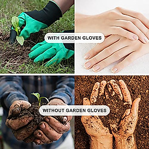 Gardening Gloves, 2 pairs green Garden Gloves with a Garden Shovel and a Cultivator, Garden Gloves with Claws for digging Planting Weeding Seeding , Excellent Plant Gifts