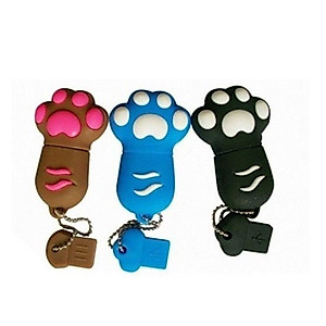 Premium Black Paw USB Flash Memory Drive 8GB