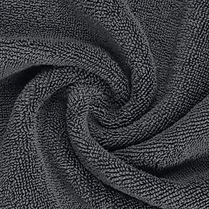 Utopia Towels 6 Piece Premium Hand Towels Set, (16 x 28 inches) 100% Ring Spun Cotton, Lightweight and Highly Absorbent Towels for Bathroom, Travel, Camp, Hotel, and Spa (Grey)