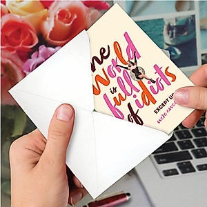NobleWorks - 1 Funny Birthday Greeting Card - Sassy Bday Card for Women, Stationery Humor - We're Awesome C9310BDG