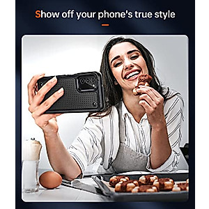 LeYi for Samsung Galaxy-A03S Phone Case: Samsung AO3S Phone Case with [2 Pack] Tempered Glass Screen Protectors, Dual Layer Hard PC Textured Back Soft Bumper Case for Samsung A03S (Not Fit A03), Black