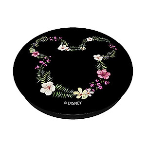 Disney Mickey & Friends Mickey Hawaiian Floral Outline Ears PopSockets Swappable PopGrip