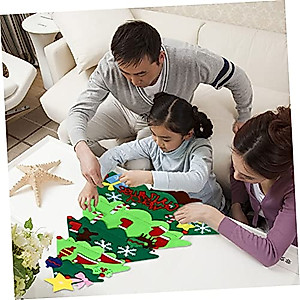 SAFIGLE 1pc DIY Christmas Tree Baby Educational Home Decoration Wall Sticker Decor Baby Christmas Nativity Ornaments for Kids Christmas Tree Hanging Christmas Tree Decor DIY Prop