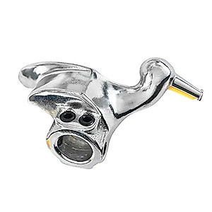 QWORK Tire Changer, Automobile Tire Changer Mount Demount Duck Head Tool with 1 Pair Rim Protector for Replacement, Cast Steel, 30mm